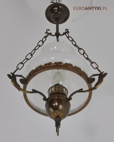 STARA RUSTYKALNA LAMPKA LAMPA DO GANKA HOLU RUSTIC - EuroAntyki